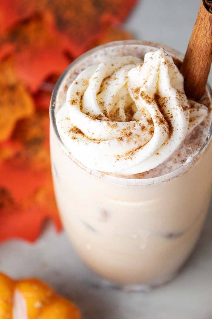 Keto Iced Pumpkin Spice Latte - ForgetSugar